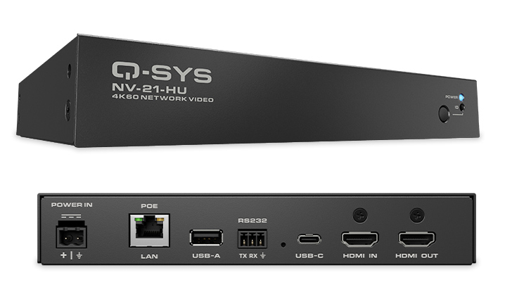 QSC QSYS NV-21-HU 1x1 HDMI + USBC TX/RX VIDEO Encoder/Decoder ...